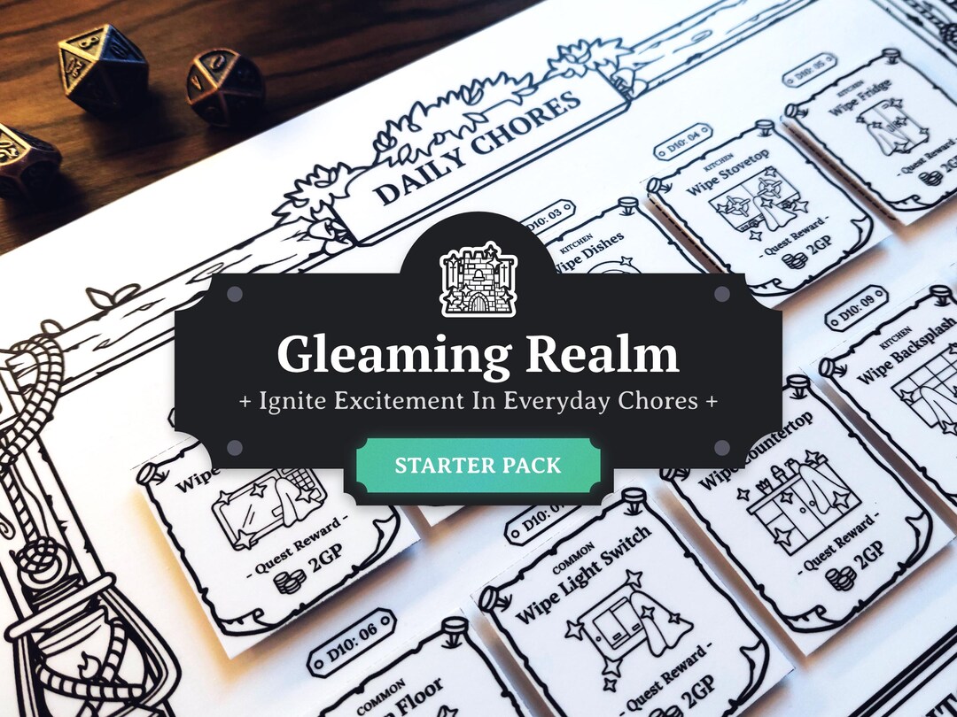 ADHD Chore Chart for Kids Starter Pack: A Dnd-inspired and A Fun Way to ...