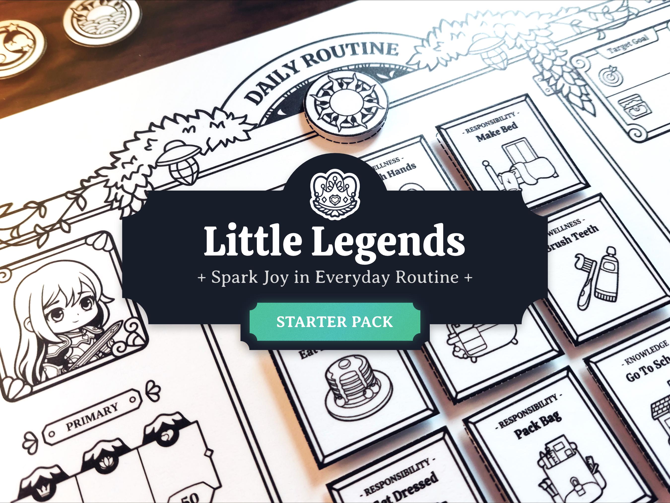 ADHD Daily Routine Chart for Kids Starter Pack: A Dnd-inspired Way for ...