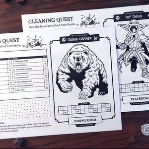 ADHD Cleaning Checklist Solo Pack: A Dnd-inspired Gamified Cleaning ...