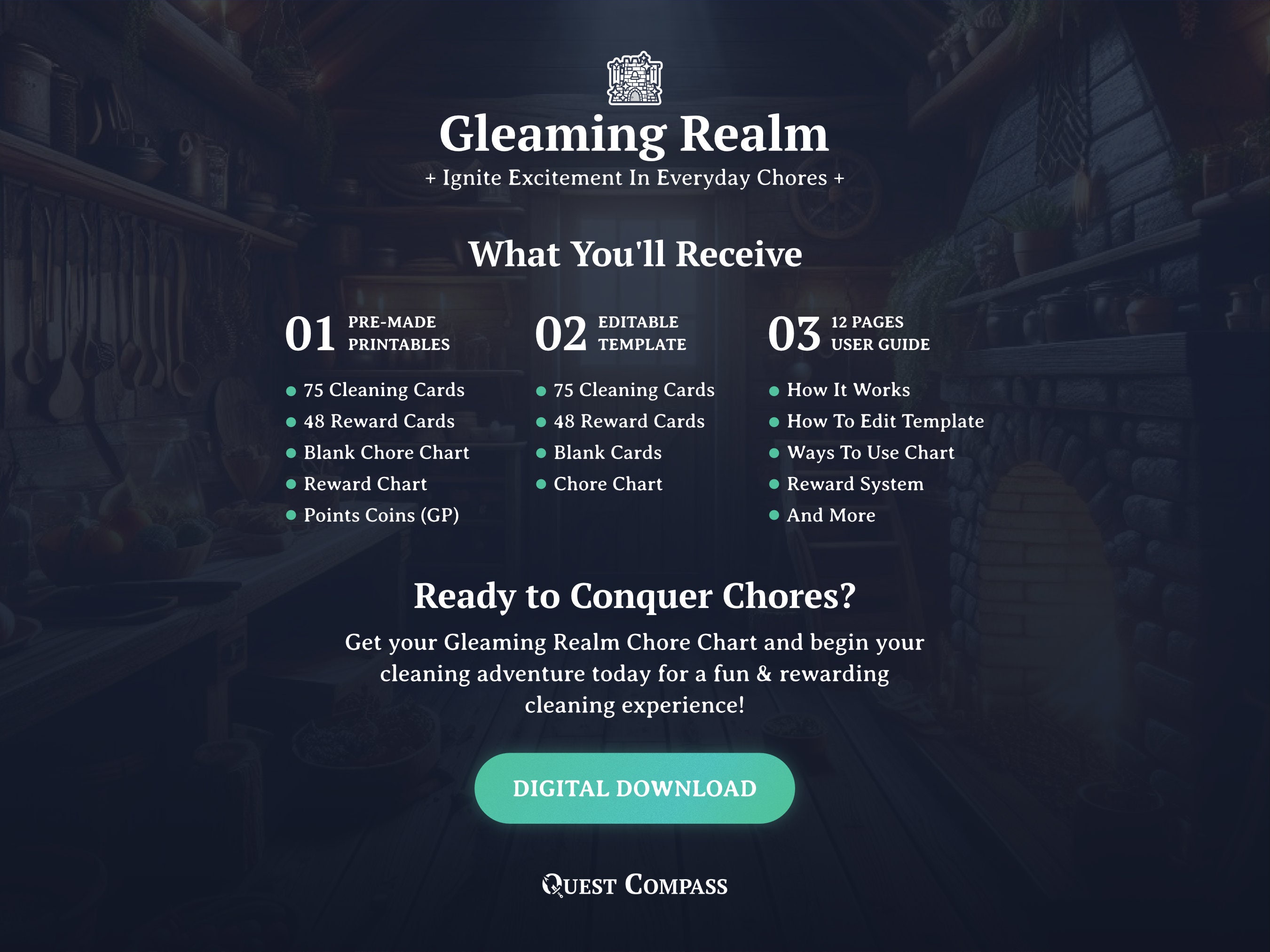 DND Inspired Chore Chart for Kids: Adhd-friendly With Fun Reward System ...