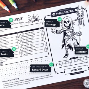 ADHD Cleaning Checklist Solo Pack: A Dnd-inspired Gamified Cleaning ...