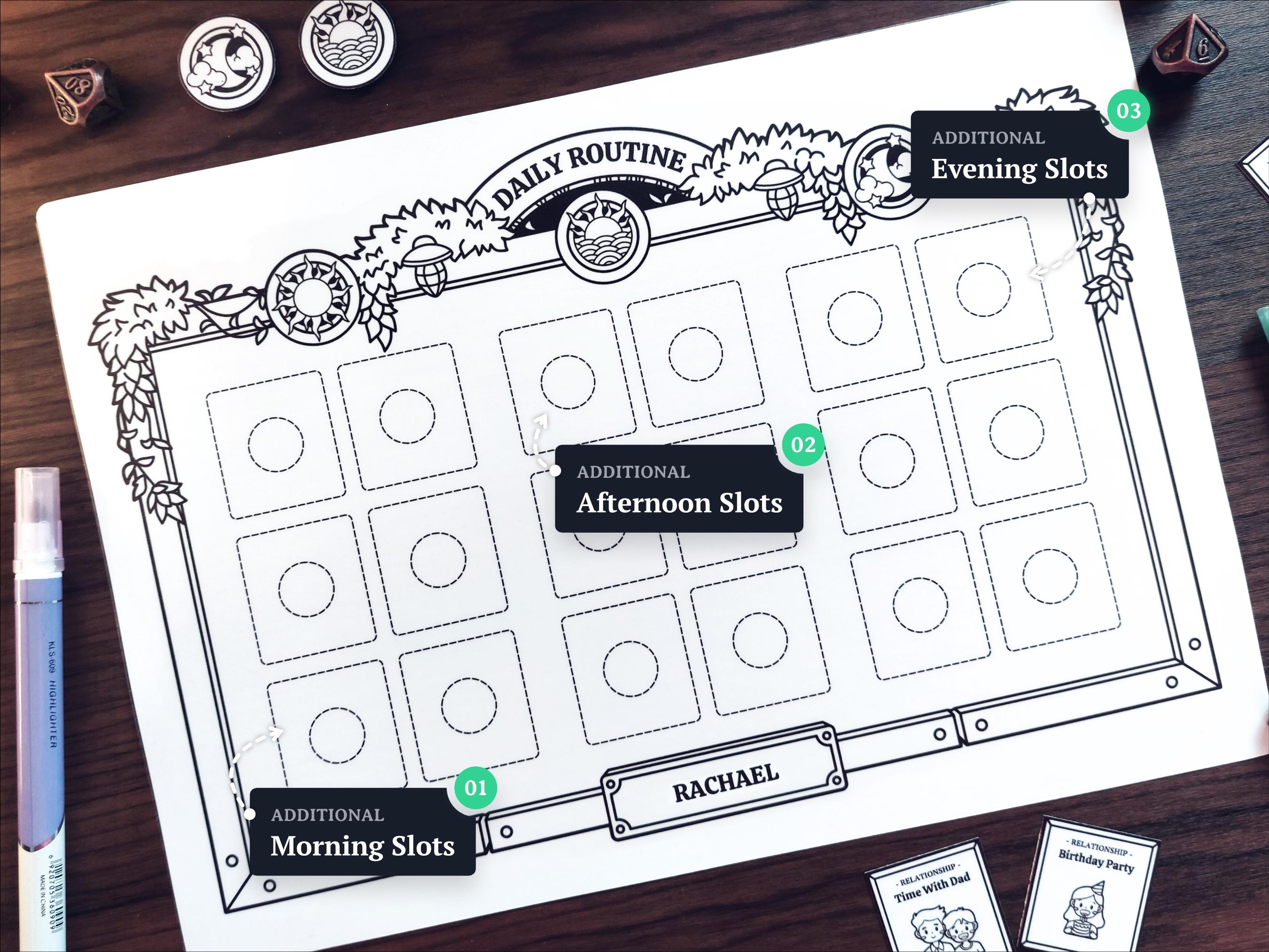 ADHD Daily Routine Chart for Kids Starter Pack: A Dnd-inspired Way for ...