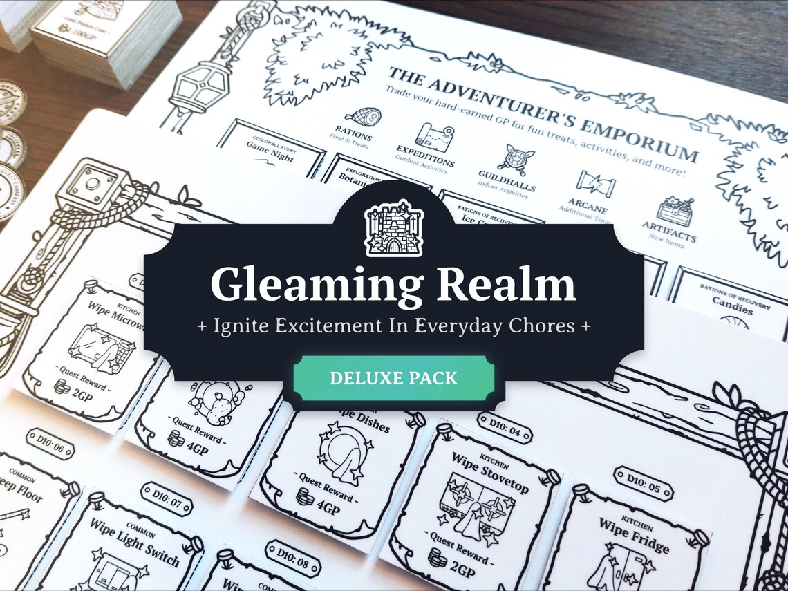 DND Inspired Chore Chart for Kids That's Adhd-friendly With Fun Reward ...