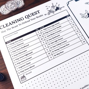 ADHD Cleaning Checklist Solo Pack: A Dnd-inspired Gamified Cleaning ...