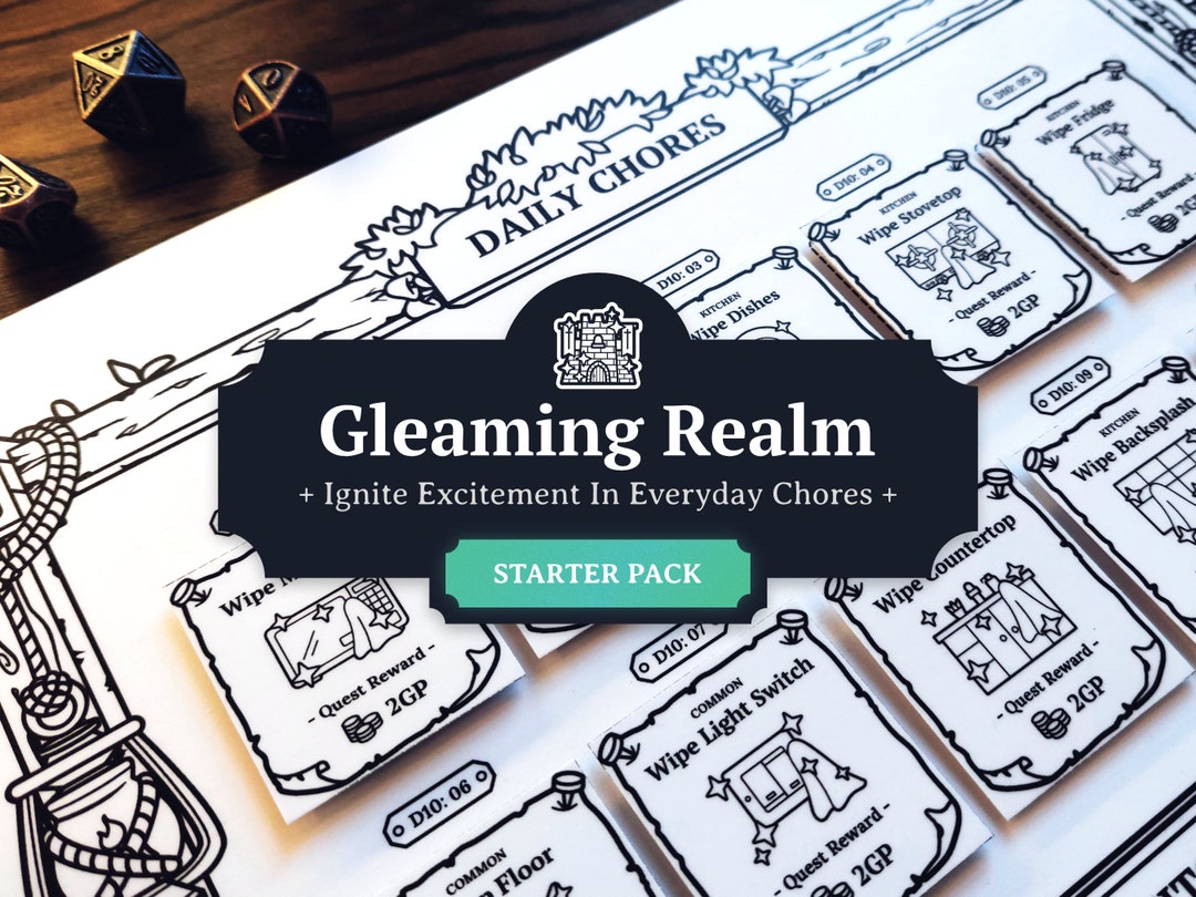 Buy DND Inspired Chore Chart for Kids: Adhd-friendly With Fun Reward System, Household Chores ...