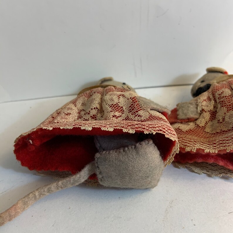 Vintage Wee Handmade Hand Sewn Mice in Dresses - Etsy