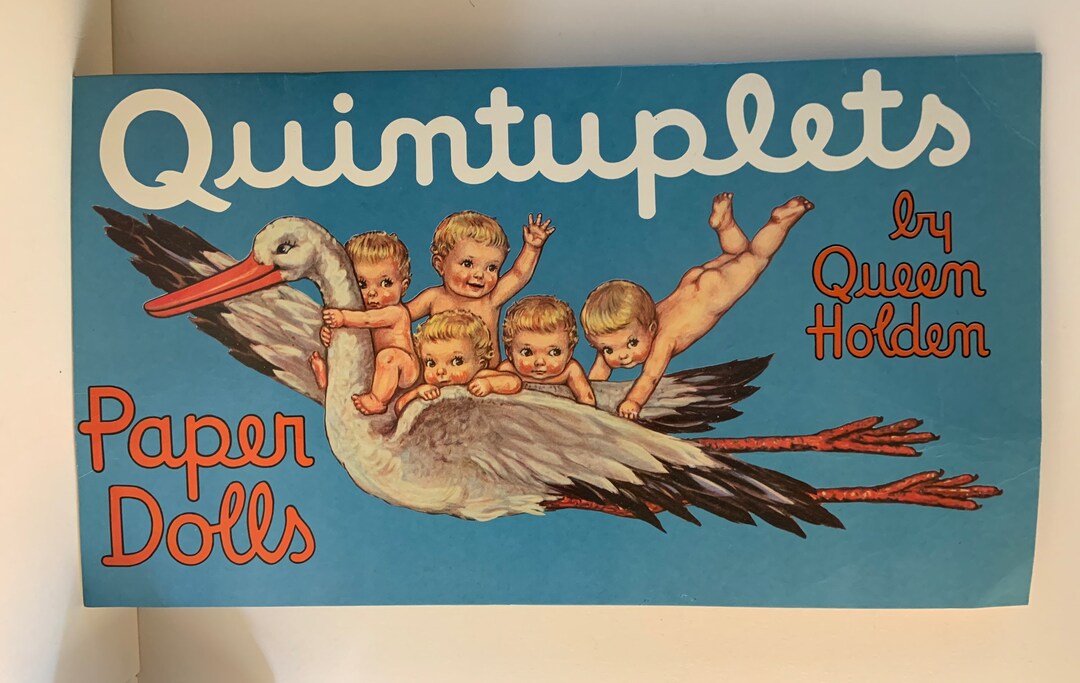 Vintage "dionne" Quintuplets Queen Holden Paper Dolls - Etsy