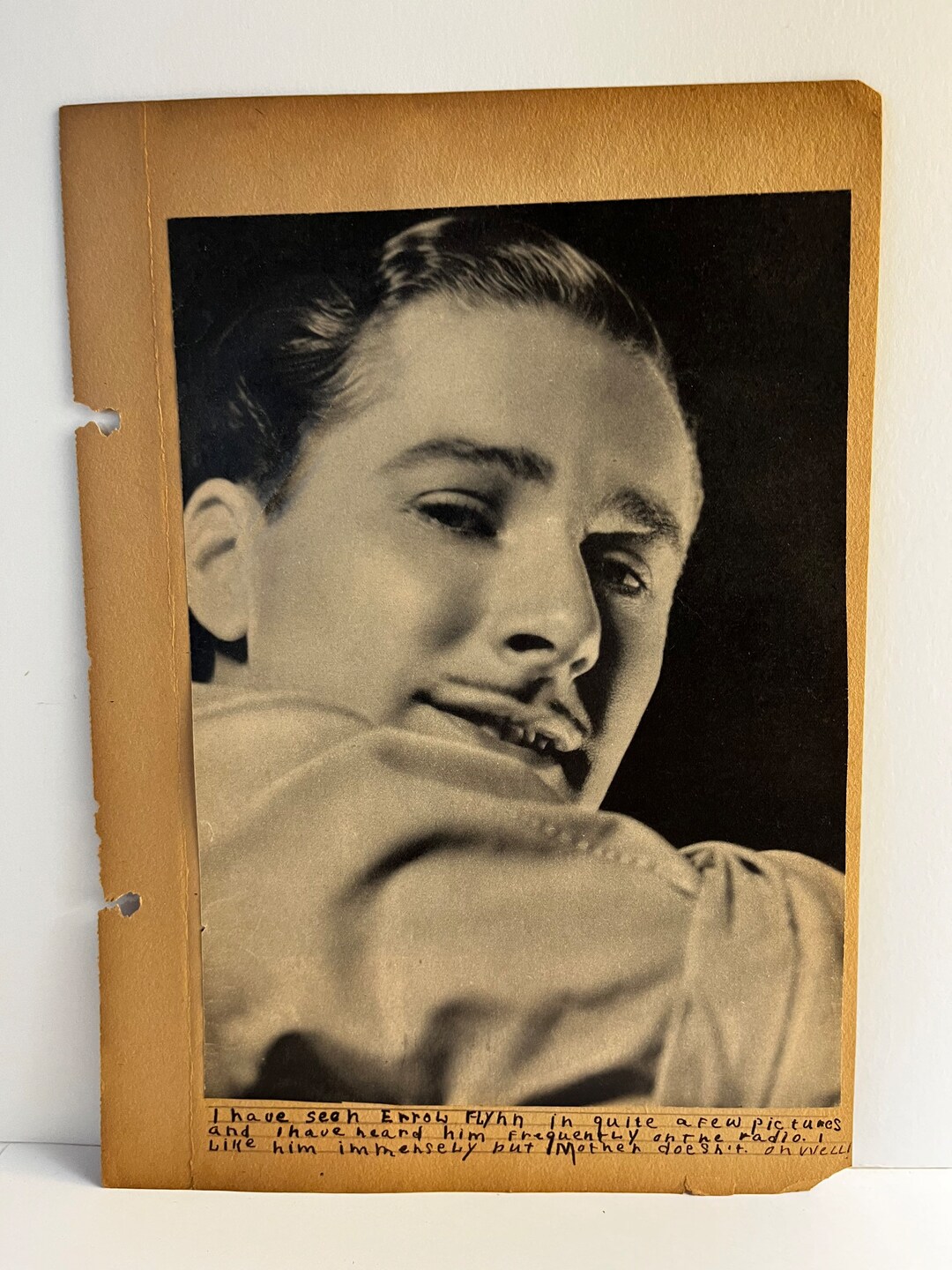 1940s Movie Scrapbook Page Errol Flynn - Etsy