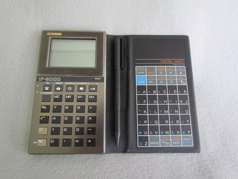 Rare 1987 Casio IF-8000 Digital Diary Mint Condition - Etsy