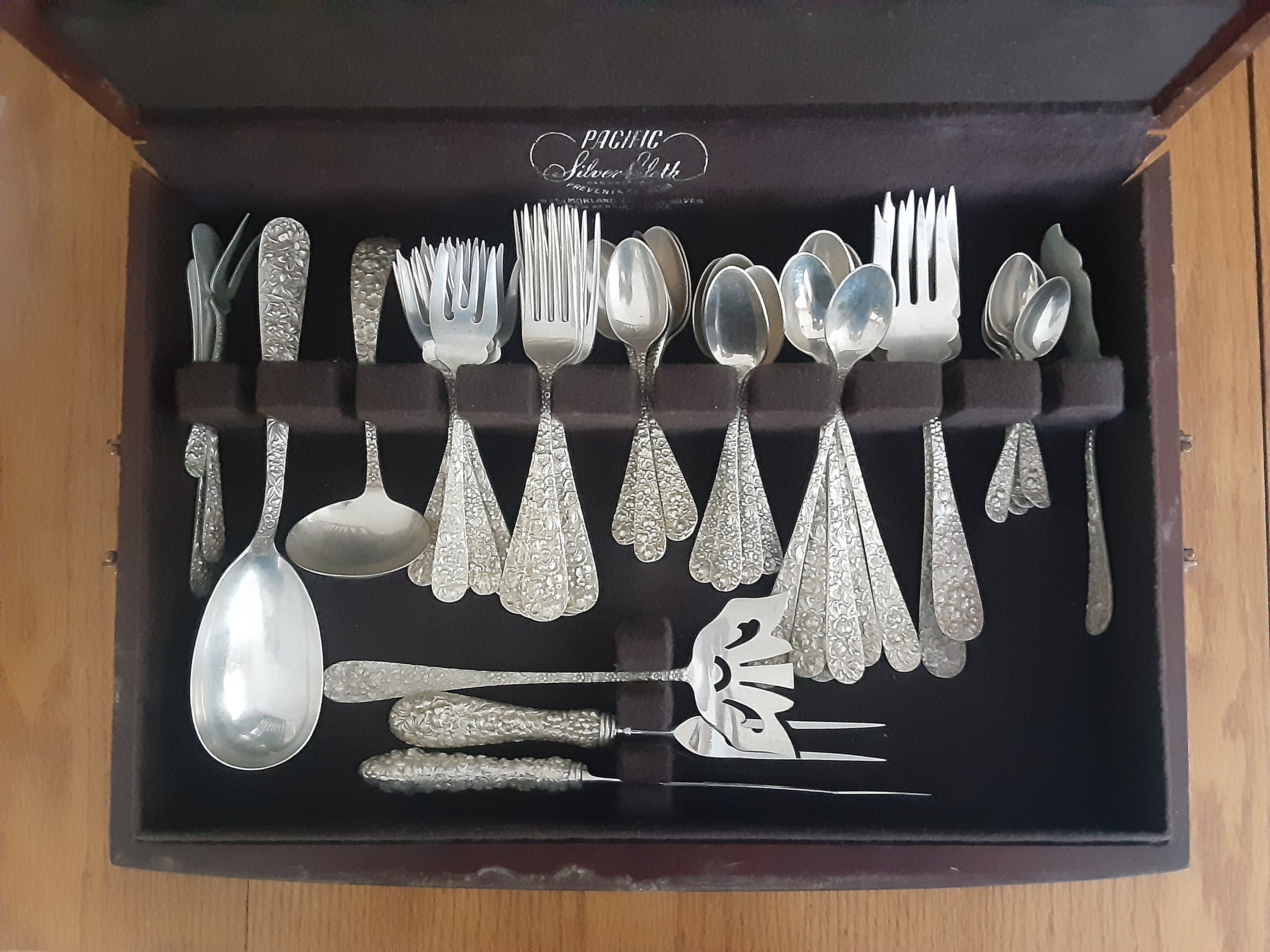 Stieff Sterling Silver Flatware, Rose Pattern, Service for Eight Plus ...