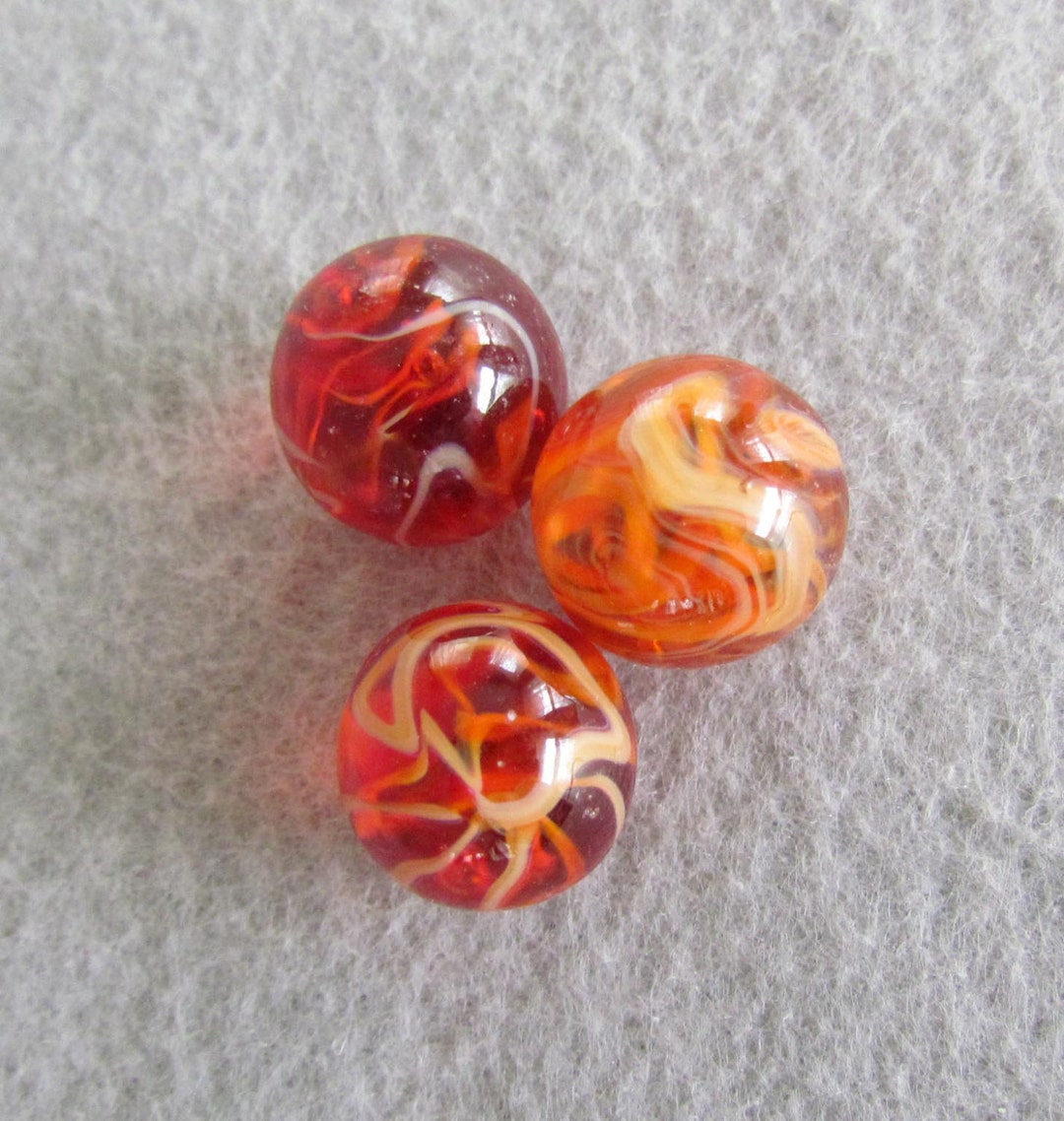 Vintage Champion Agate Furnace Marbles - Etsy