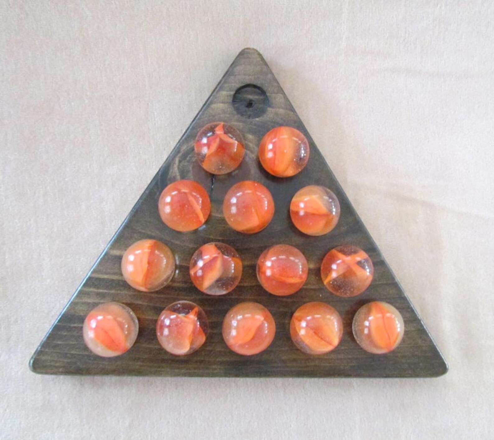 Solitaire Game With Large Marbles - Etsy
