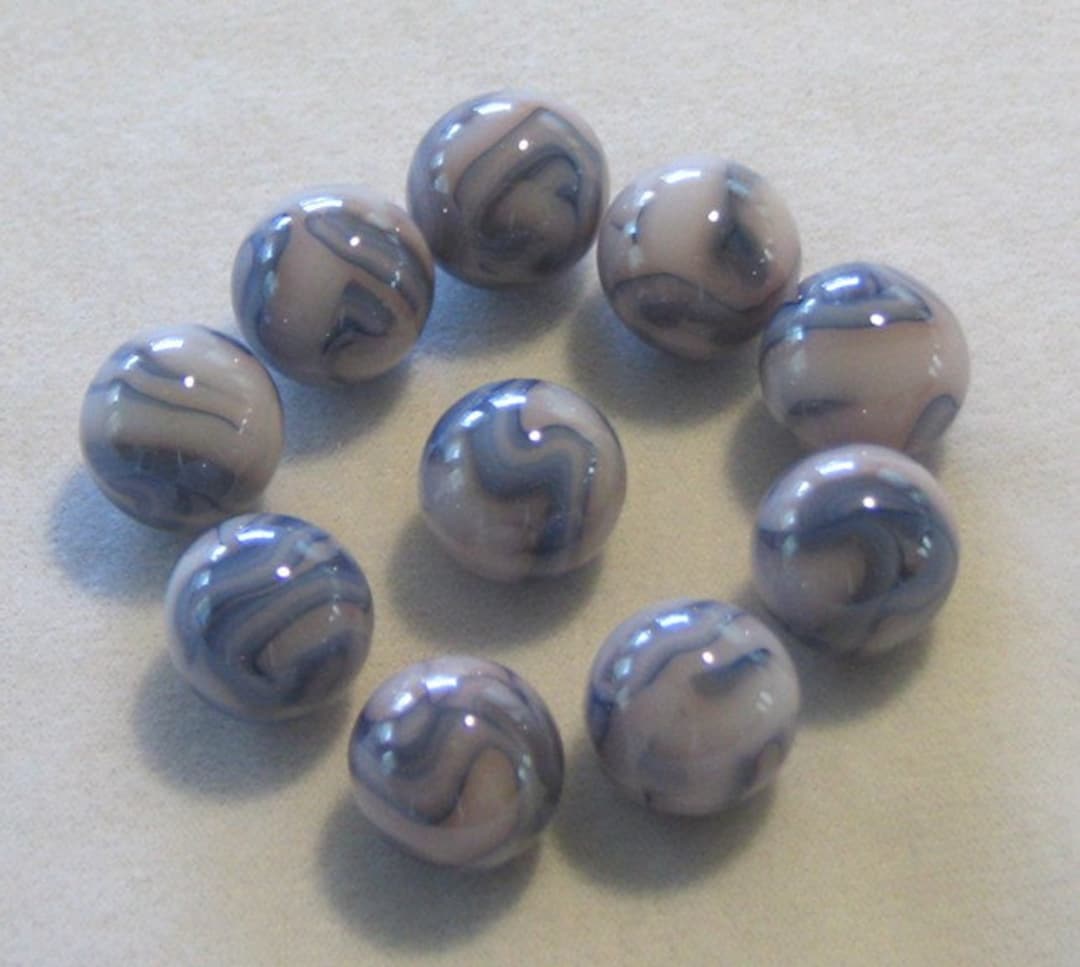 10 Vintage Champion Agate Marbles - Etsy