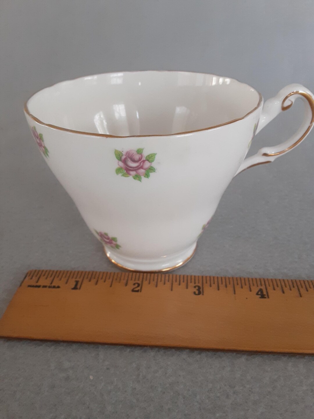 Regency Red Rose Teacup & Saucer - Etsy