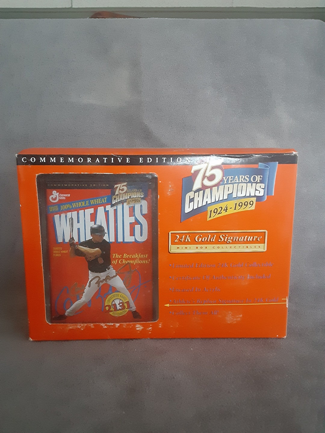 Cal Ripken Wheaties Sports Mini Box Commemorative Edition Collectable ...