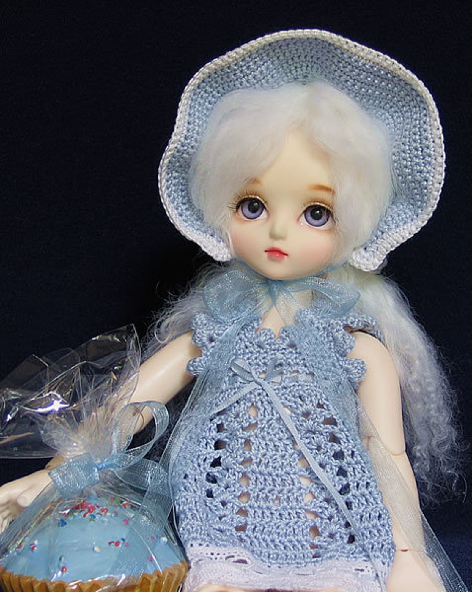 Doll PDF Pattern - Crocheted Top, Bloomers and Dress for 10"/25 Cm BJD ...