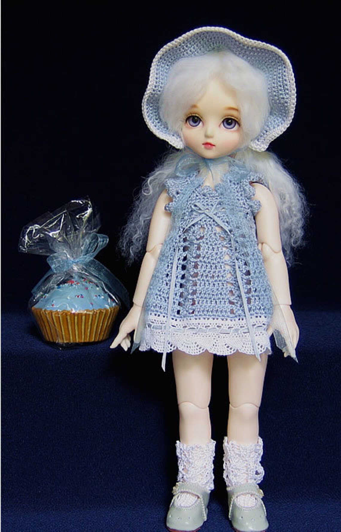 Doll PDF Pattern - Crocheted Top, Bloomers and Dress for 10"/25 Cm BJD ...