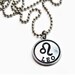Mens Chain Necklace Silver Leo Zodiac Necklaces for Women Unisex - Etsy