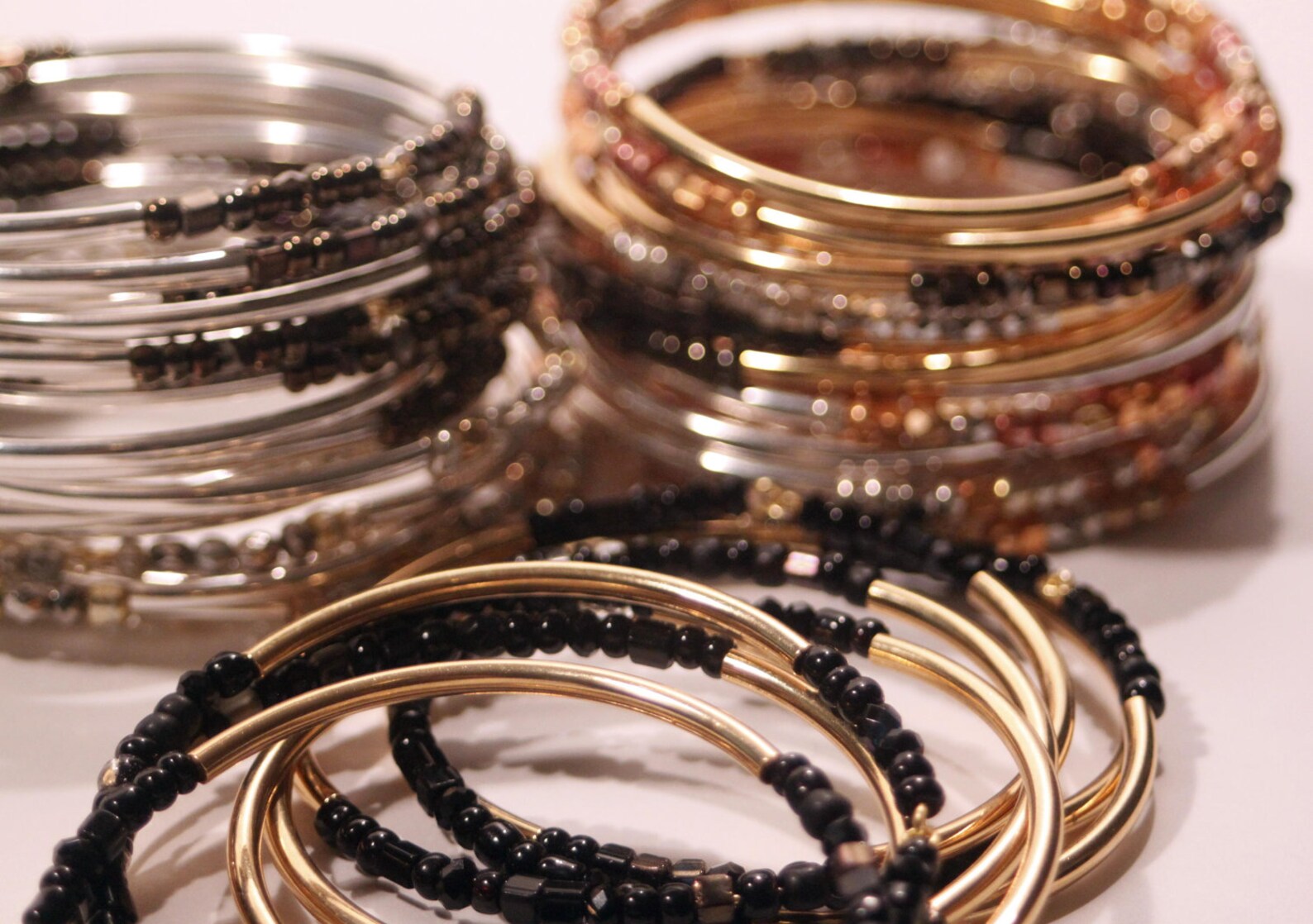 Bangle Bracelets for Women Silver Stackable Bracelet Sets - Etsy