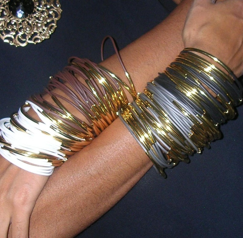 25 Stackable Bracelets for Women Gold Stacking Bangle Set - Etsy UK