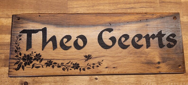 Personalized Wooden Nameplate - Etsy