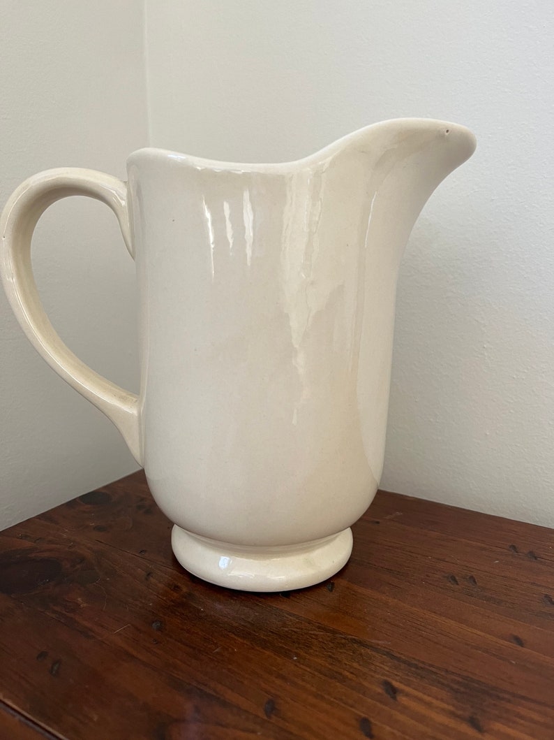 Vintage Pitcher With Folk Art Design - Etsy