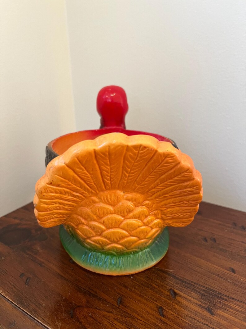 Vintage Ceramic Turkey Planter - Etsy