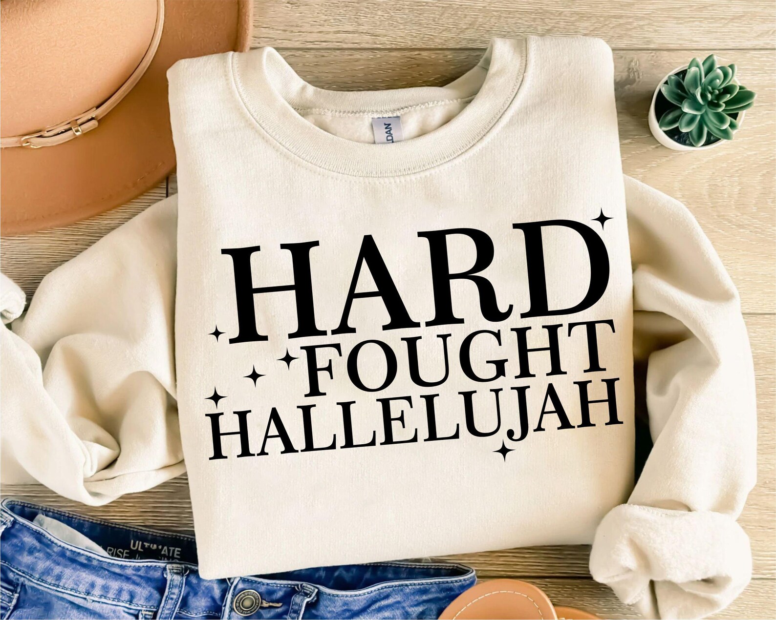 Hard Fought Hallelujah Svg, Christian Svg, Sublimation Design, Trendy ...