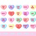 Candy Hearts Svg, Valentine's Day, Sweethearts Svg, Conversation Heart ...