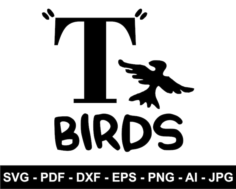 T Birds Svg, Grease Svg, T Bird Png, Sublimation, Svg, Svg File, Cut ...