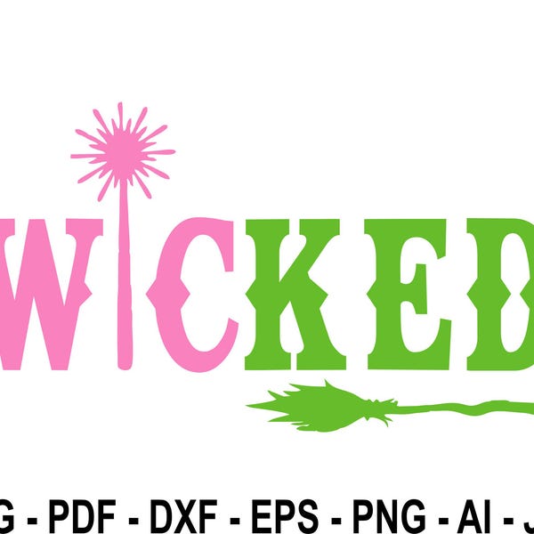 Wicked Svg - Etsy