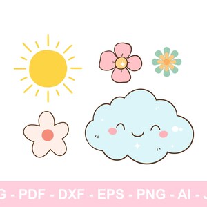 Silly Goose Clipart Set Svg Png, Spring Garden Flower Hippie, Goose ...