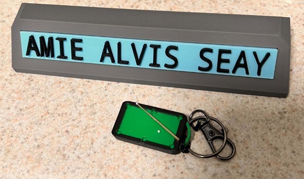 Custom 3D Printed Name Plate - Etsy