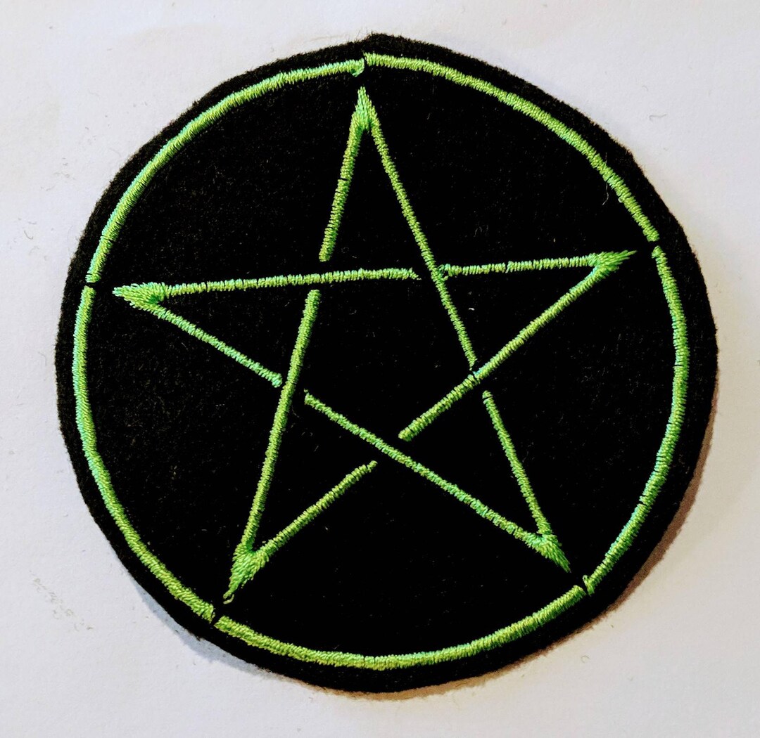 Pentagram Embroidered Patch - Etsy