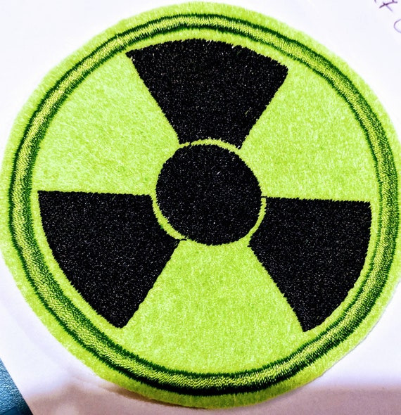Radiation Symbol Trefoil Embroidered Patch | Etsy