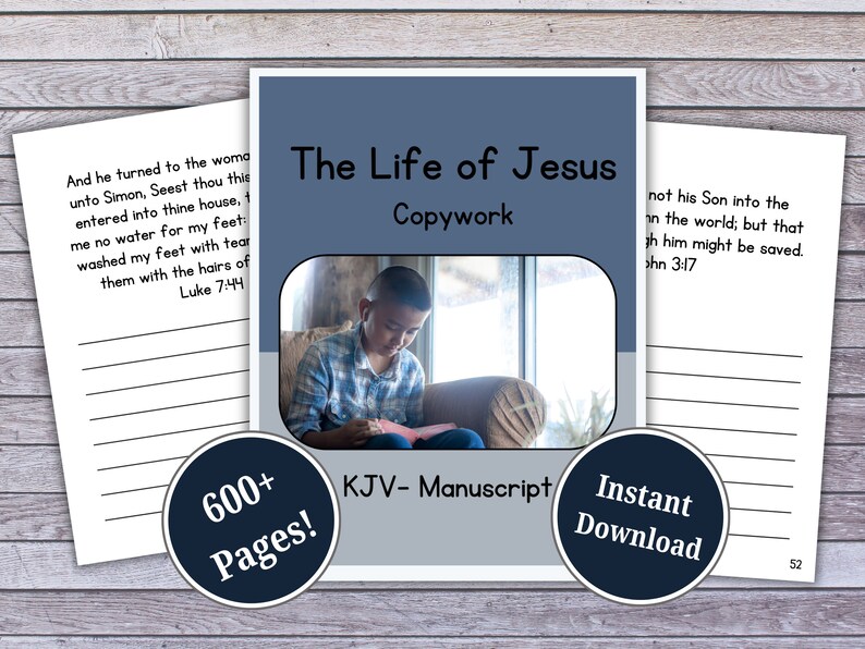 Copywork Bible Copywork Charlotte Mason Homeschool Curriculum KJV ...