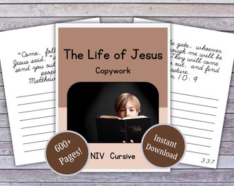 Copywork Bible Copywork Charlotte Mason Homeschool Curriculum KJV ...