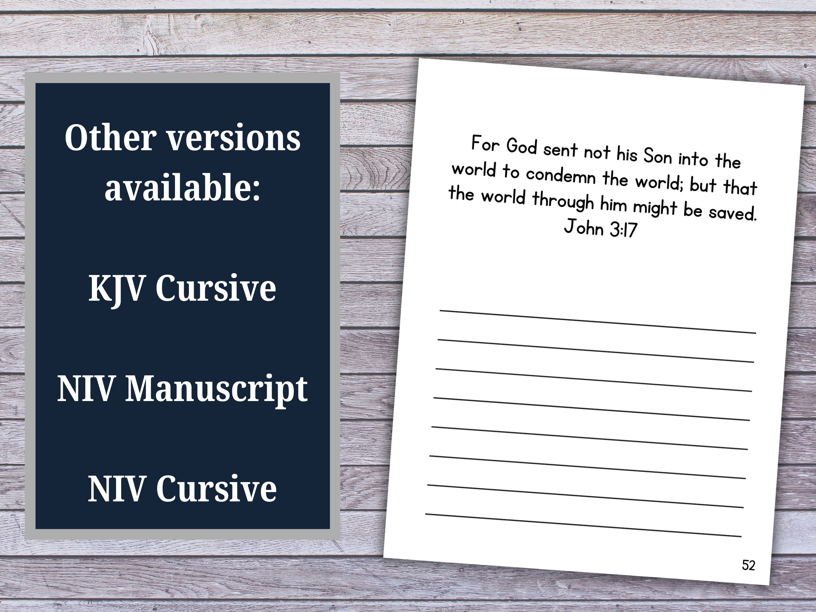 Copywork Bible Copywork Charlotte Mason Homeschool Curriculum KJV ...