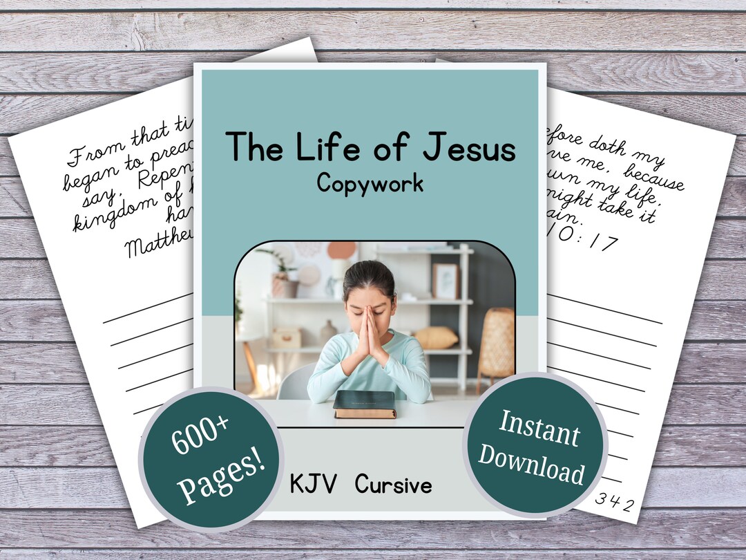 Copywork Bible Copywork Charlotte Mason Homeschool Curriculum KJV ...