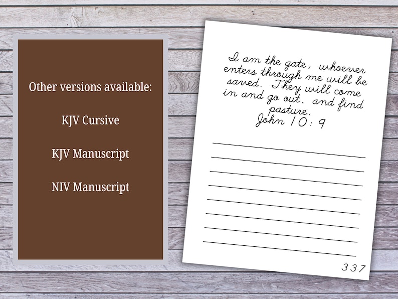 Copywork Bible Copywork Charlotte Mason Homeschool Curriculum NIV ...