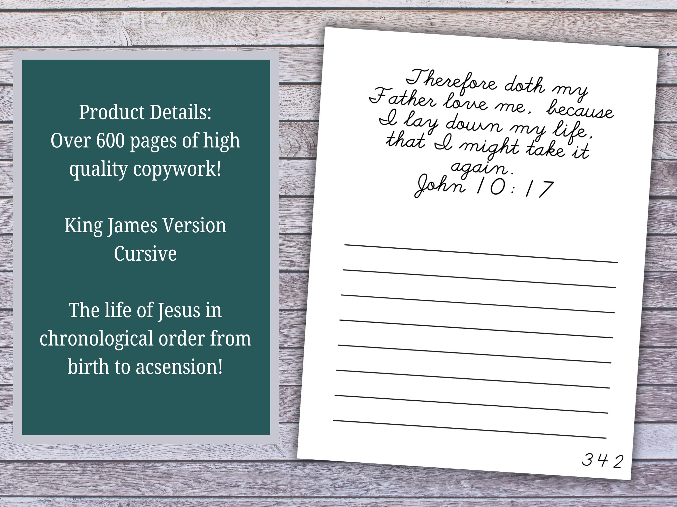 Copywork Bible Copywork Charlotte Mason Homeschool Curriculum KJV ...