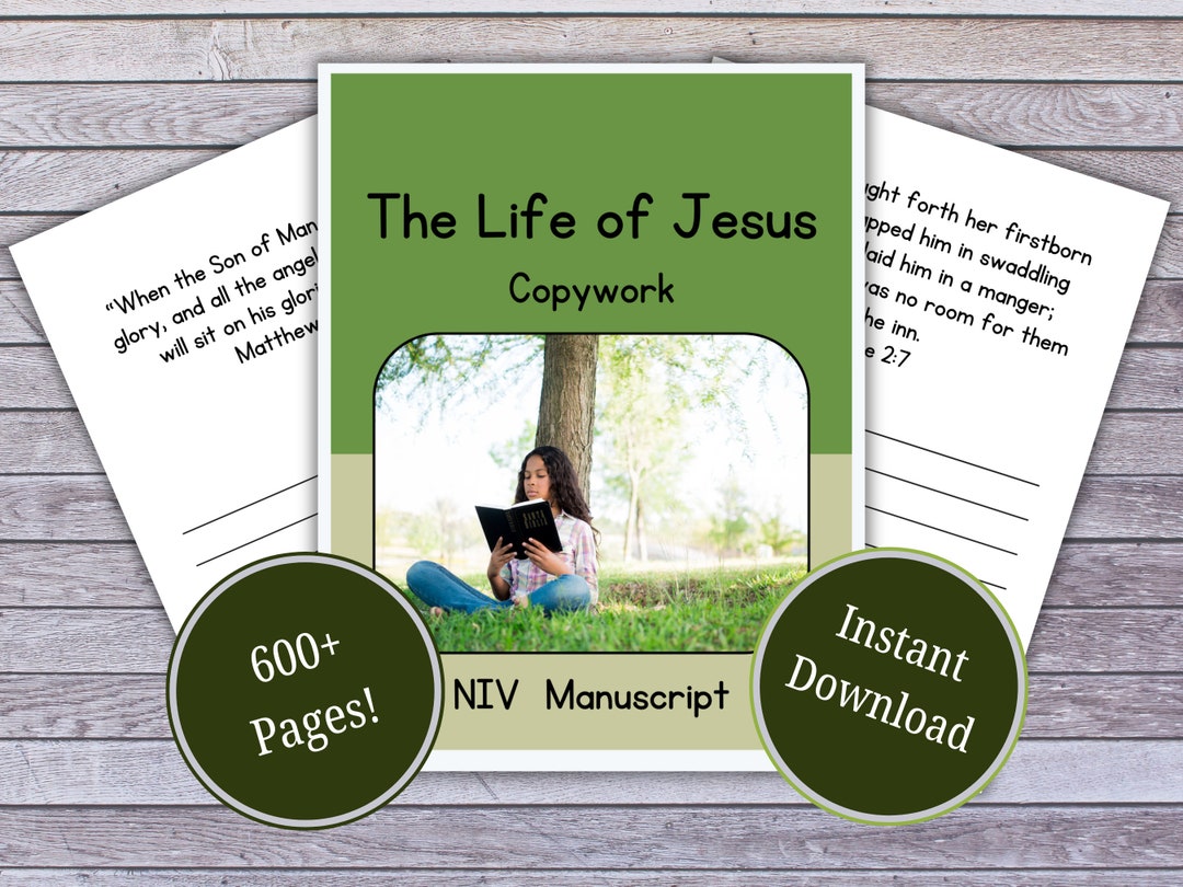 Copywork Bible Copywork Charlotte Mason Homeschool Curriculum NIV ...