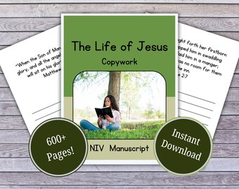 Copywork Bible Copywork Charlotte Mason Homeschool Curriculum KJV ...