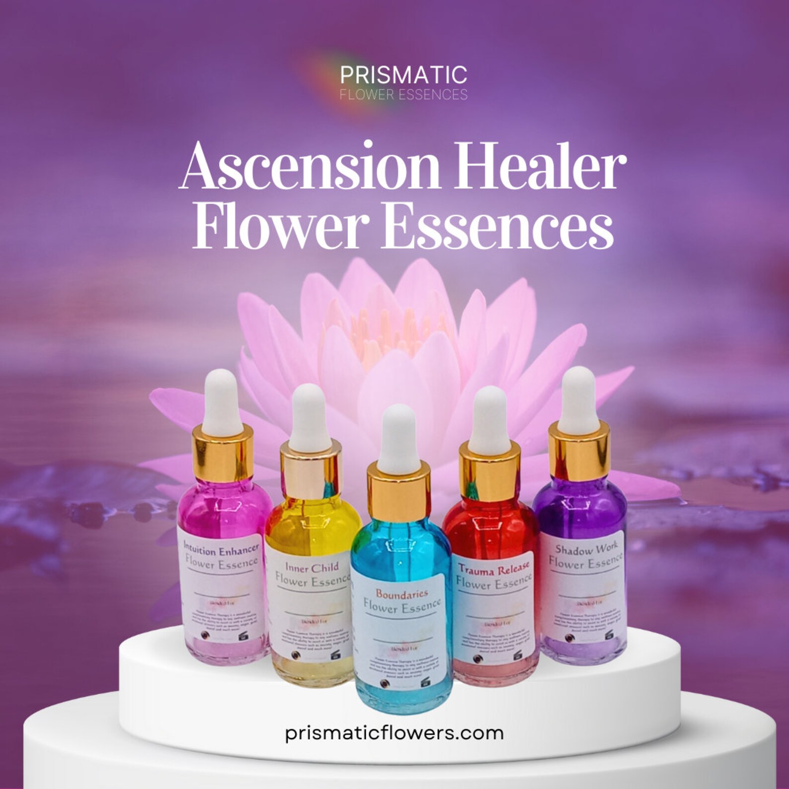 Ascension Healer Flower Essence Set Flower Essence Herbal Tincture ...