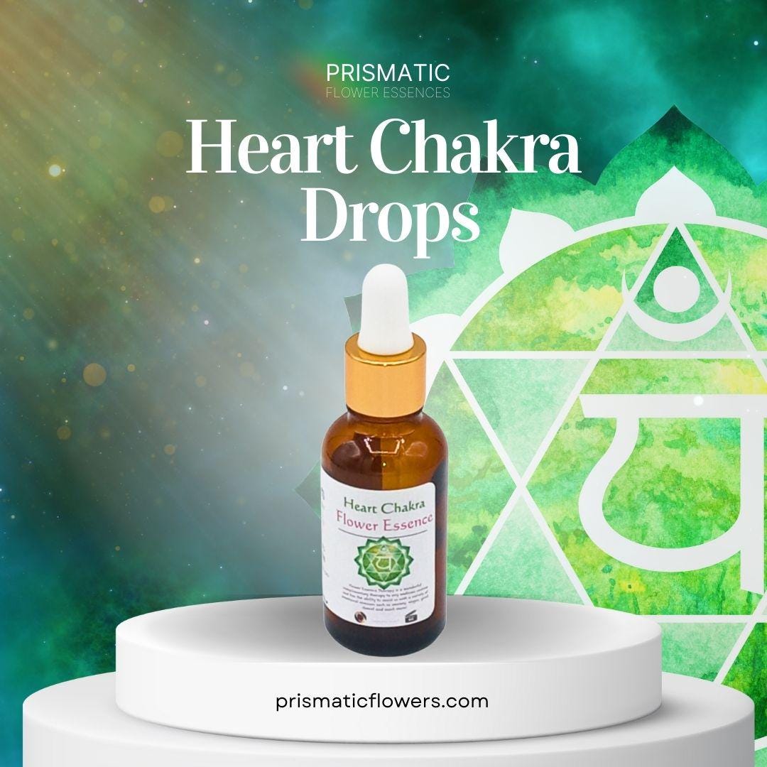 Heart Chakra Drops | Anahata Chakra Flower Essence | Emotional Balance ...