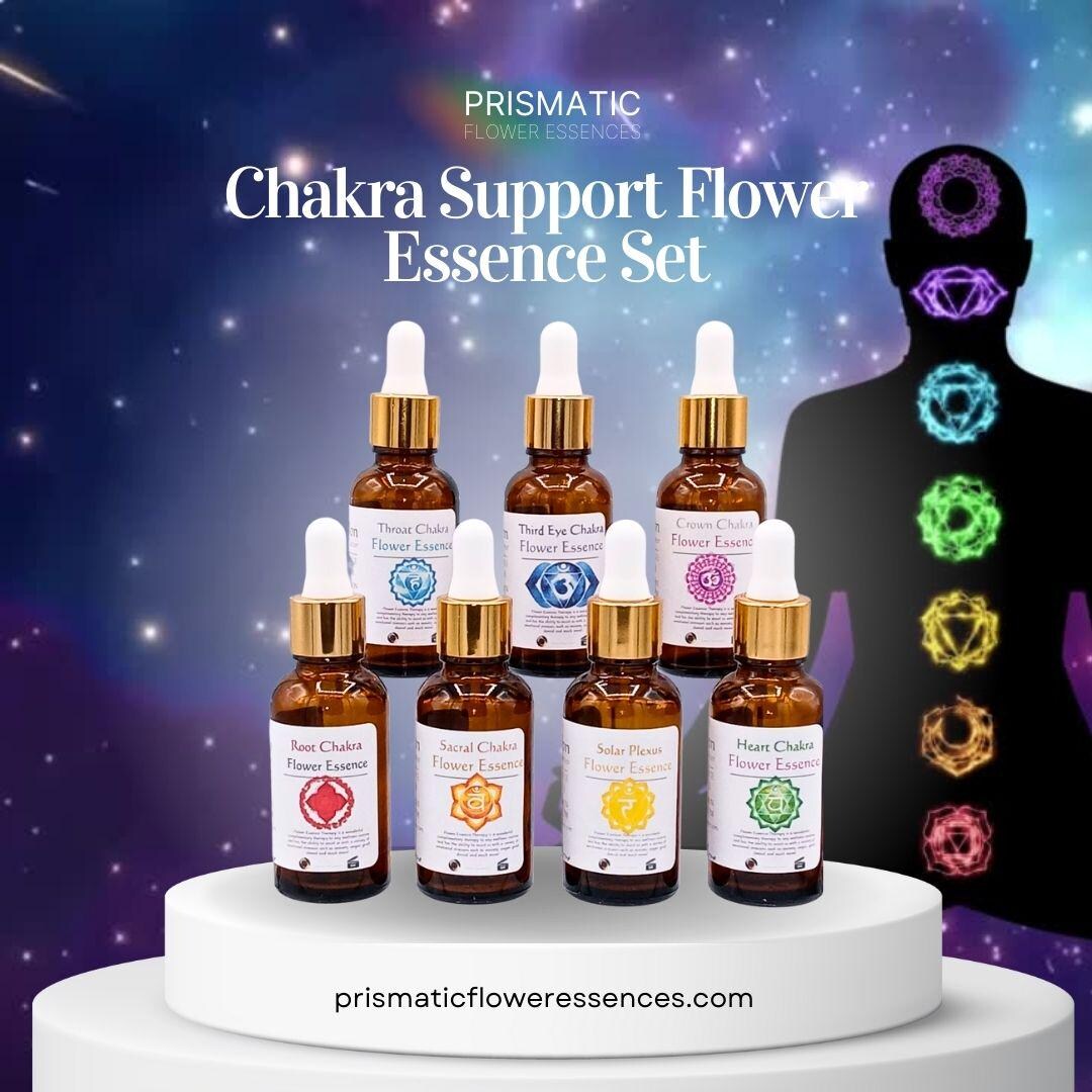 Chakra Energy Balancing Flower Essence Set - 7 Natural Healing Blends ...