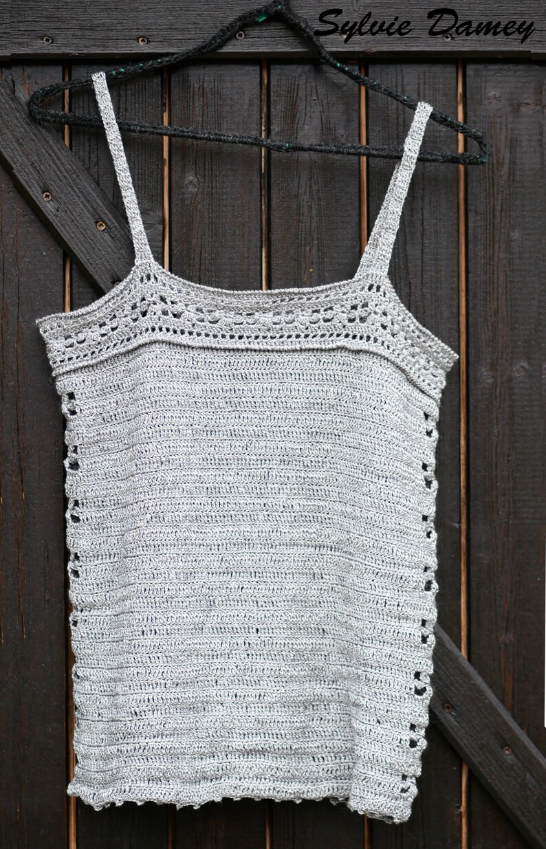 CROCHET PATTERN: Summer Camisole, Lucioles Top, Instructions in 6 Sizes ...