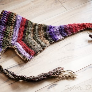 CROCHET PATTERN, Fairy Elf Hood, "taïga" Pixie Hood Fairy Witch Hat ...