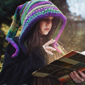 3 CROCHET Elf Hoods PATTERNS in PDF, Pixie Fairy Hats for Adults and ...