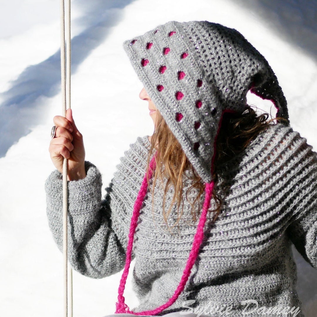 CROCHET PATTERN, Fairy Elf Hood, "vesper" Pixie Hood Crochet Tutorial ...